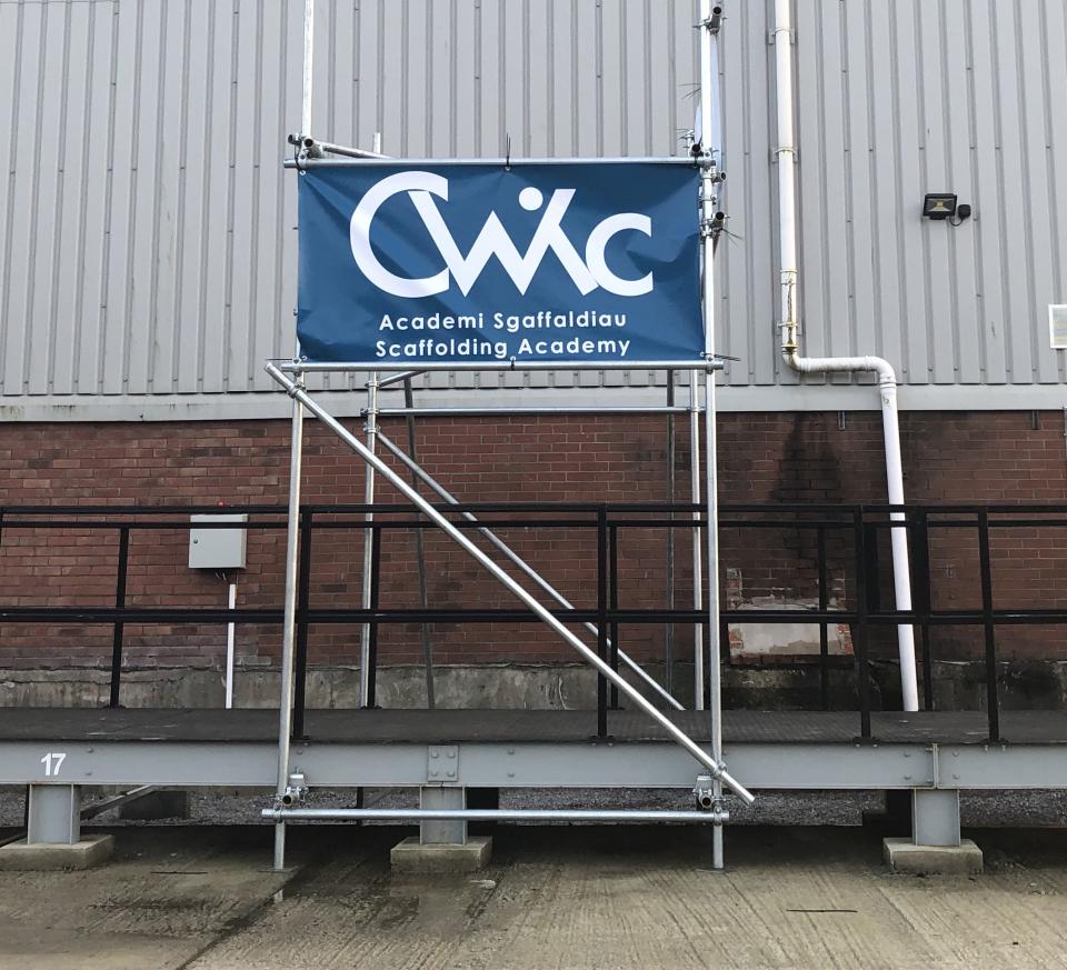 The Temporary CWIC Signage - CWIC Scaffolding Academy